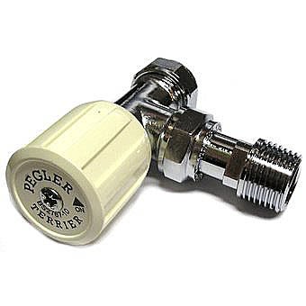 Pegler Chrome Radiator Valve 15mm Angled - Ray Grahams DIY Store