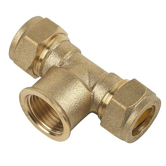 Compression Female Tee 15mm X 15mm X 1 2 Inch Ray Grahams DIY Store