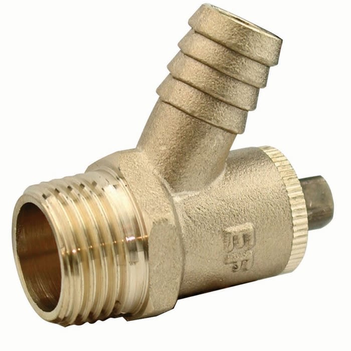 Drain Off Cock 1/2" Male | 15mm Compression Fitting - Ray Grahams DIY Store