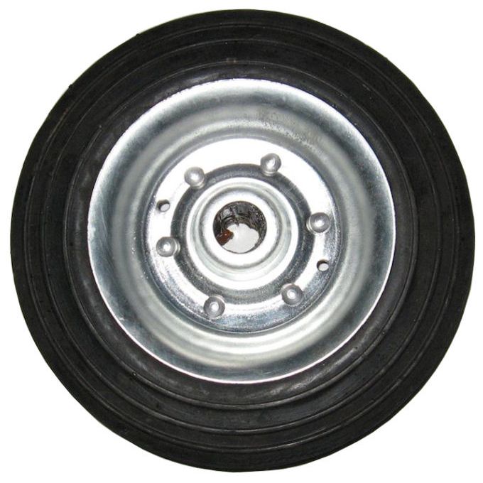 Steel Hub Wheel With Solid Rubber Tyre 1 Inch - Ray Grahams DIY Store
