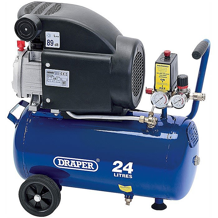 Draper 24980 24 Litre 240 Volt 1.5kW Air Compressor - Ray Grahams DIY Store
