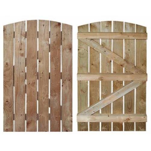 Vertical Board Round Top Gate 1800 x 900mm - Ray Grahams DIY Store
