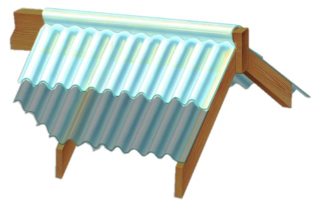 Marvec Corrugated PVC Universal Top Ridge Section - Ray Grahams DIY Store
