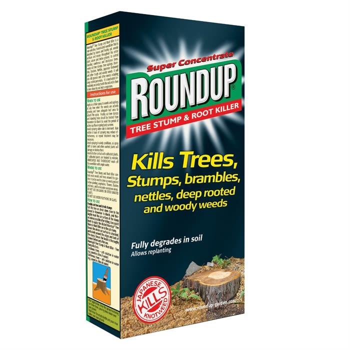 RoundUp Liquid Tree Stump & Root Killer 250ml Super Concentrate - Ray ...