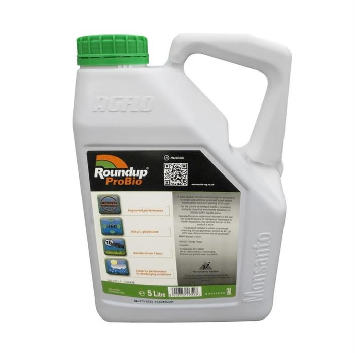 Roundup ProActive Weedkiller 5 Litre Glyphosate Herbicide - Ray Grahams ...