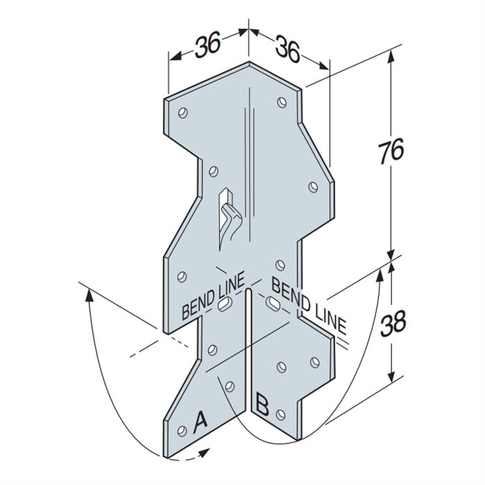 Simpson A35 Framing Clip Angle Bracket - Ray Grahams DIY Store