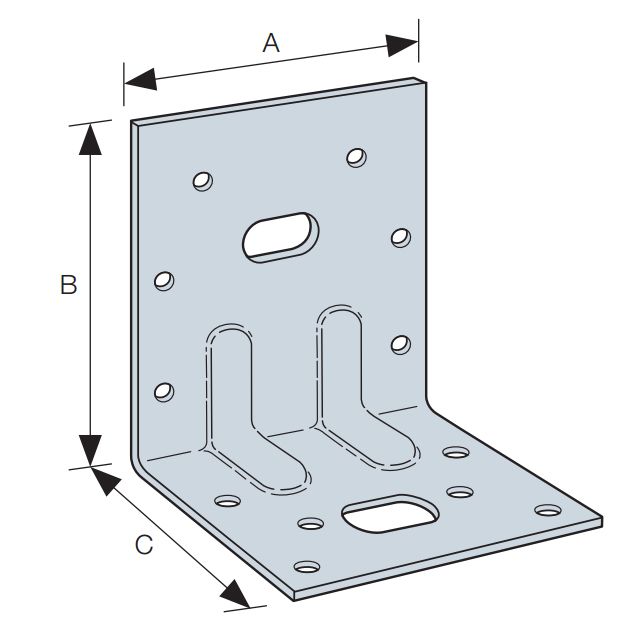 Simpson E52 Heavy Duty Angle Bracket - Ray Grahams DIY Store