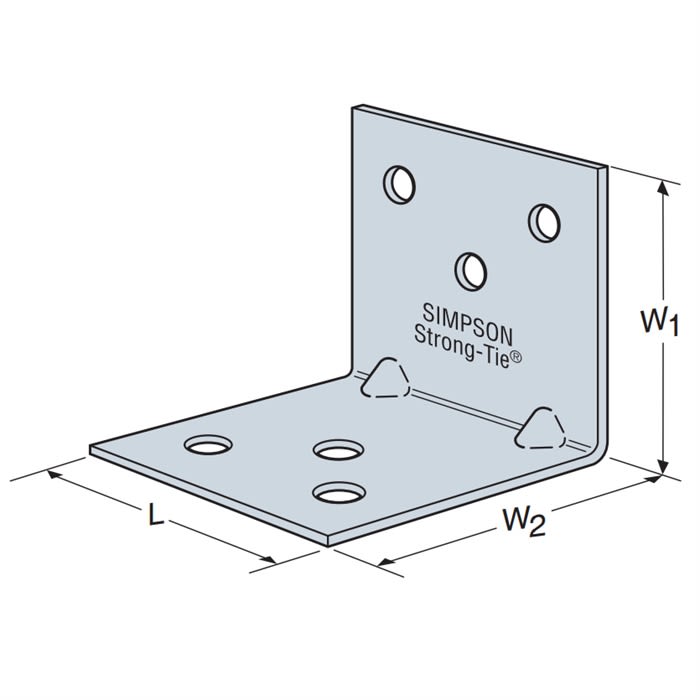 Simpson EA444/2 Light Reinforced Angle Bracket - Ray Grahams DIY Store