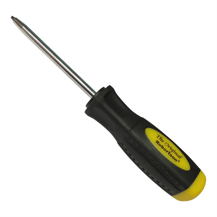 Original Robertson #0 Square Drive Screwdriver 7.5 Inch Yellow - Ray ...