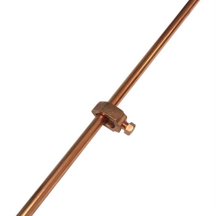 Copper Earth Spike Rod with Clamp 1.2m - Ray Grahams DIY Store