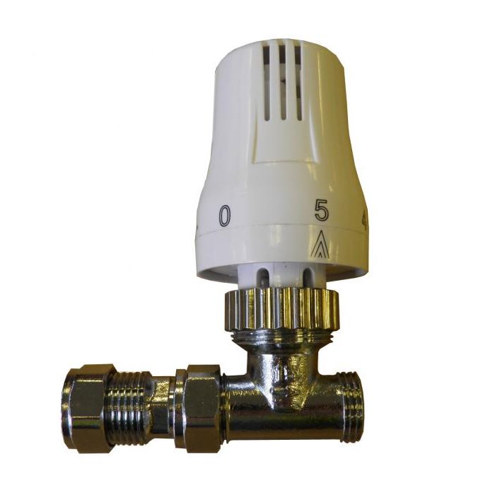 Inline Thermostatic Radiator Valve 15mm | Primaflow CRESTALUX TRV - Ray ...