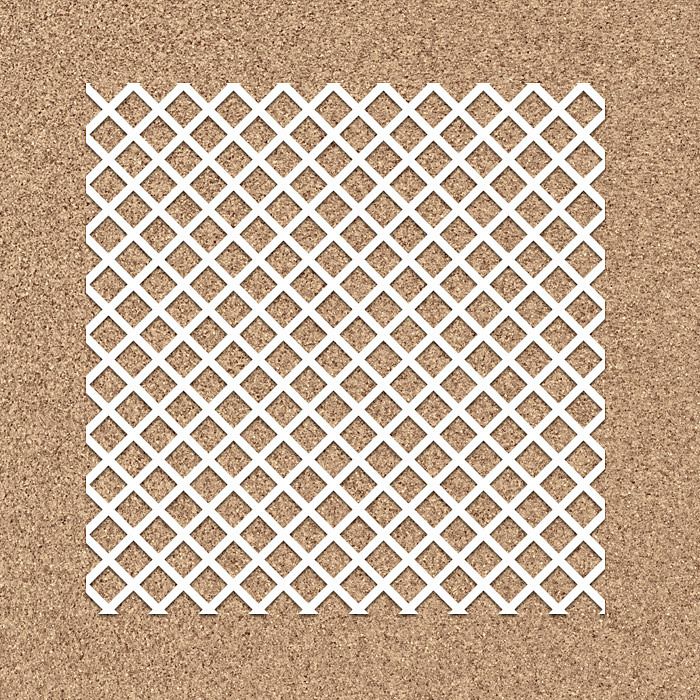 White Finish MDF Radiator Screen / Panel Diamond Pattern - SP71 - Ray ...