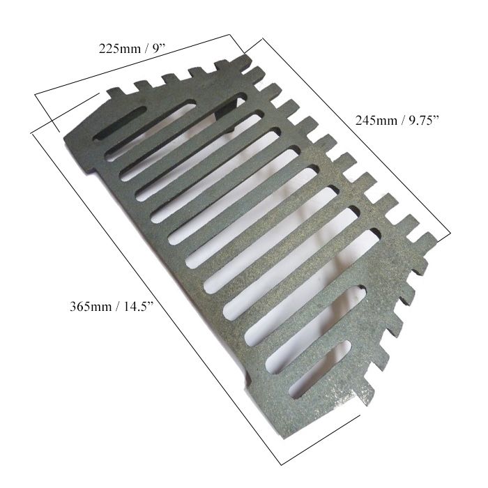 Queenstar 16 Inch Fire Grate with 2 Legs, Bottom Grate - Ray Grahams ...