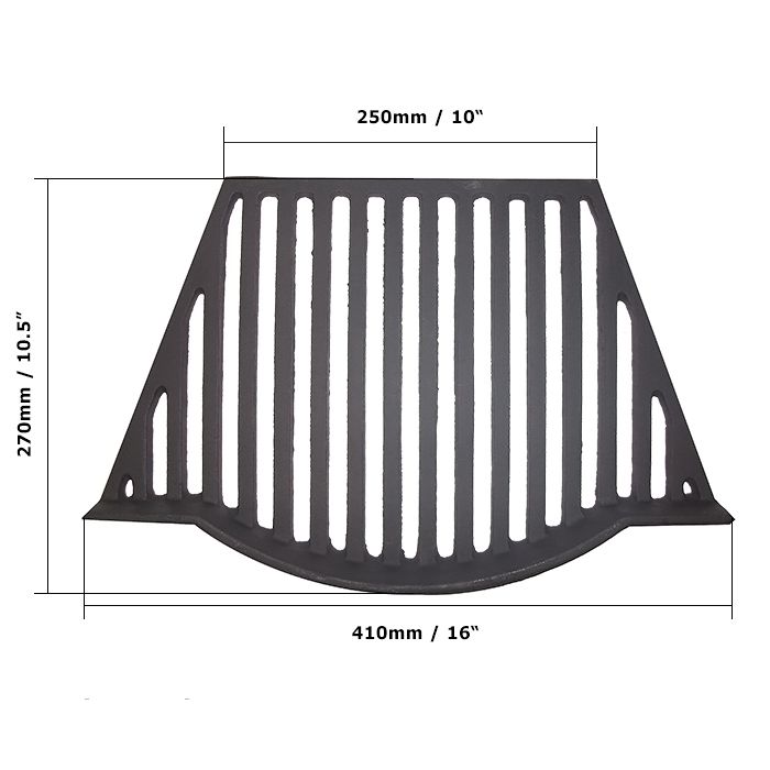 Large Victorian Curved Lipped Front Fire Grate - Ray Grahams DIY Store