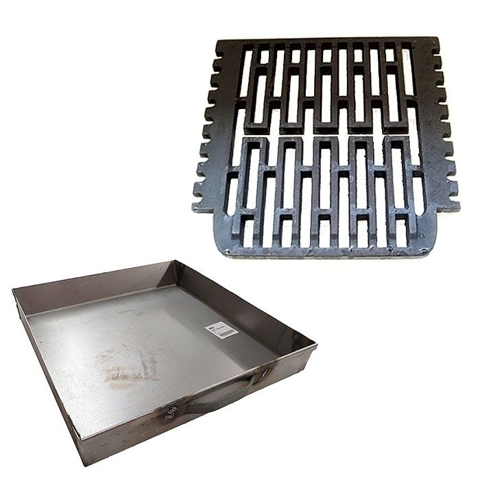 Gerkros Shamrock 16 Inch Fire Grate With Grant Hydro Ash Pan - Ray ...