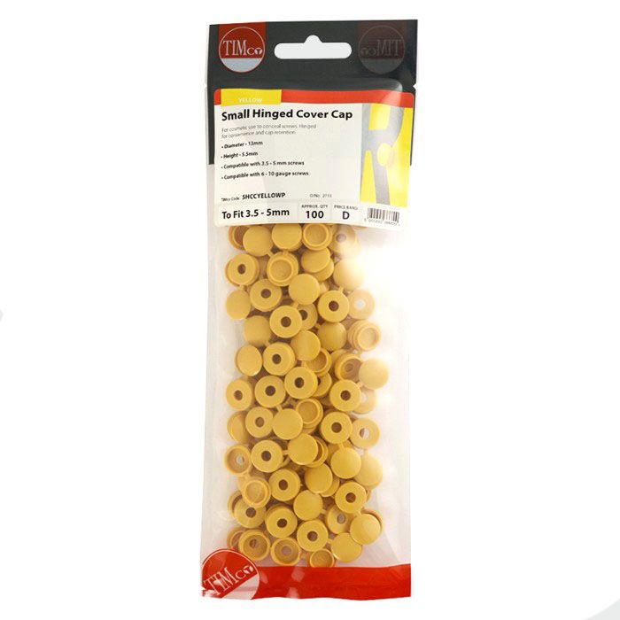 Timco Small Hinged Screw Cap 100pc - 3.5-5mm - Ray Grahams DIY Store