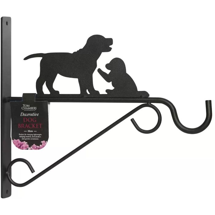 DECORATIVE BLACK IRON DOG BRACKET - Ray Grahams DIY Store