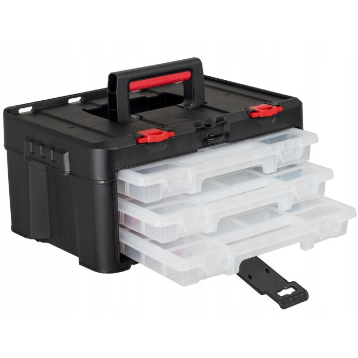 Keter Stack N'Roll 3 Drawer Organiser Box - Ray Grahams DIY Store