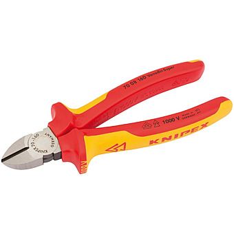 Knipex VDE Fully Insulated 160mm Diagonal Side Cutters 70-160 - Ray ...