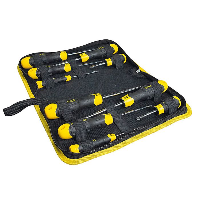 Stanley 10 Piece Screwdriver Set in Wallet - Ray Grahams DIY Store