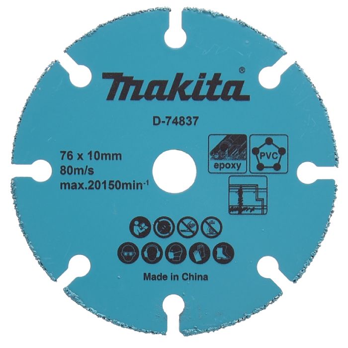 Makita D-74837 76mm Tungsten Carbide Grit Blade for PVC/Epoxy (Fits ...