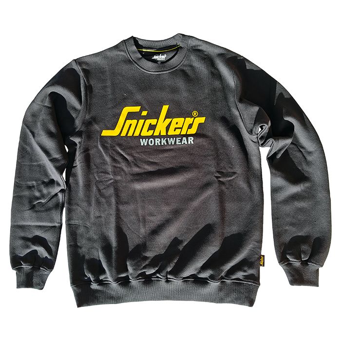 Snickers Logo Sweatshirt Black - Ray Grahams DIY Store
