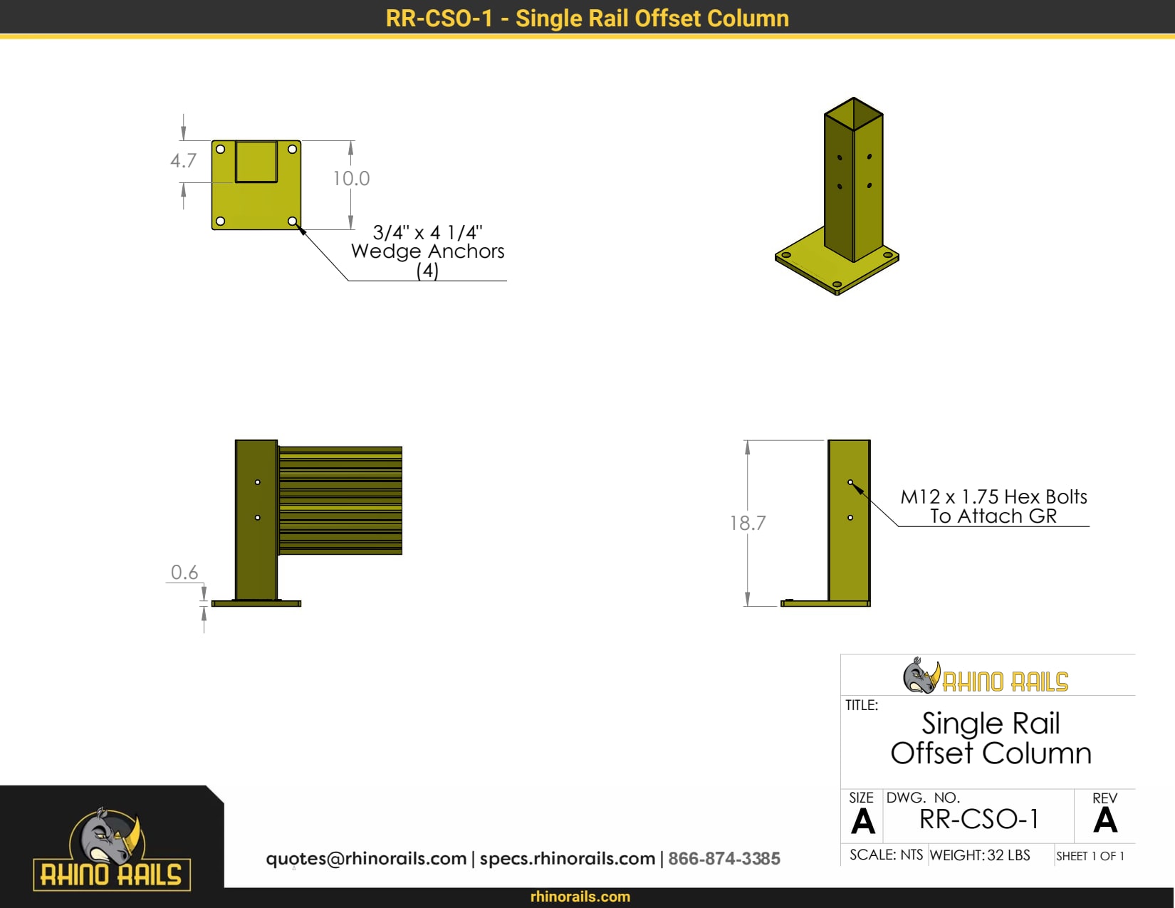 RR-CSO-1 - Detail Drawing