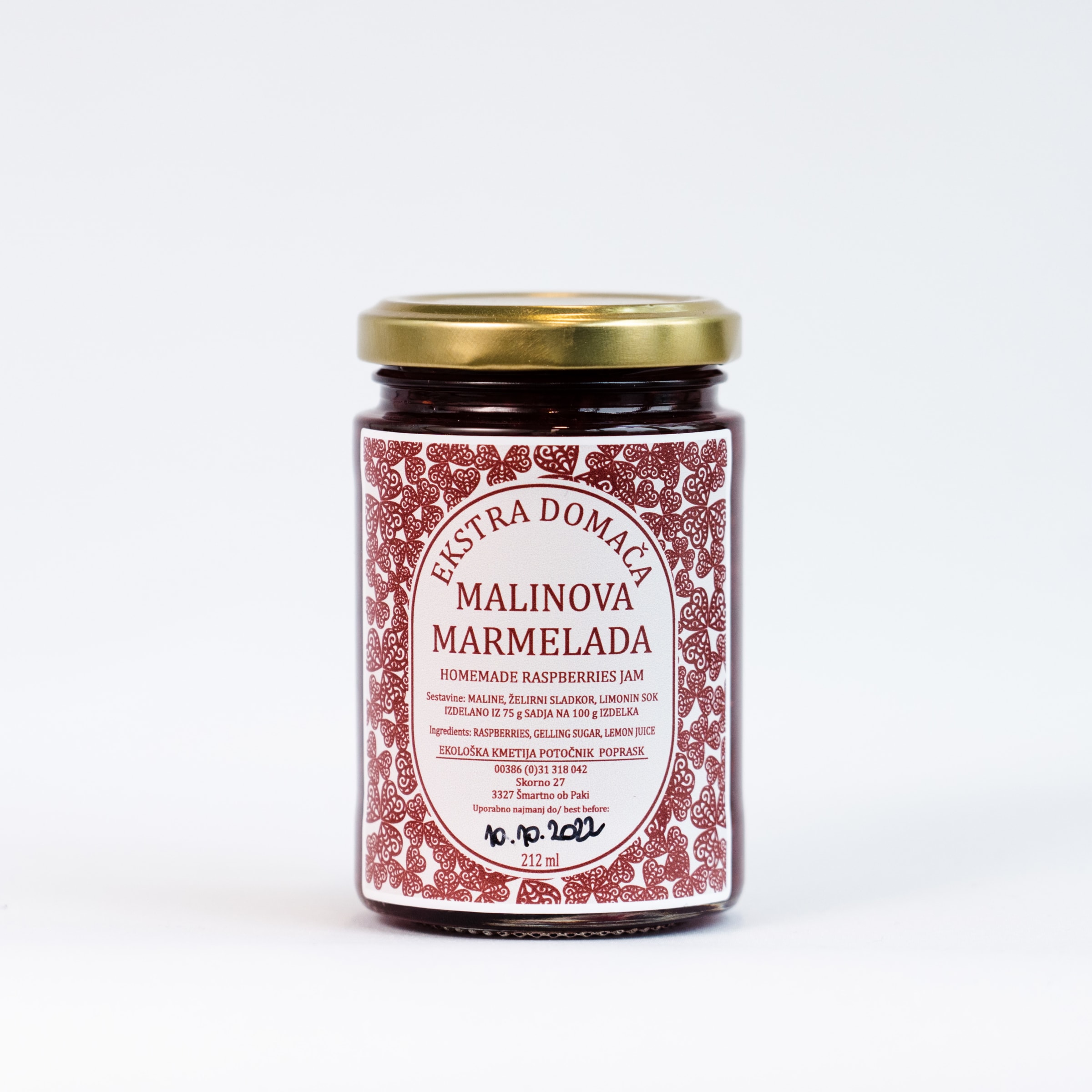 Malinova marmelada Potočnik Poprask • Rifuzl