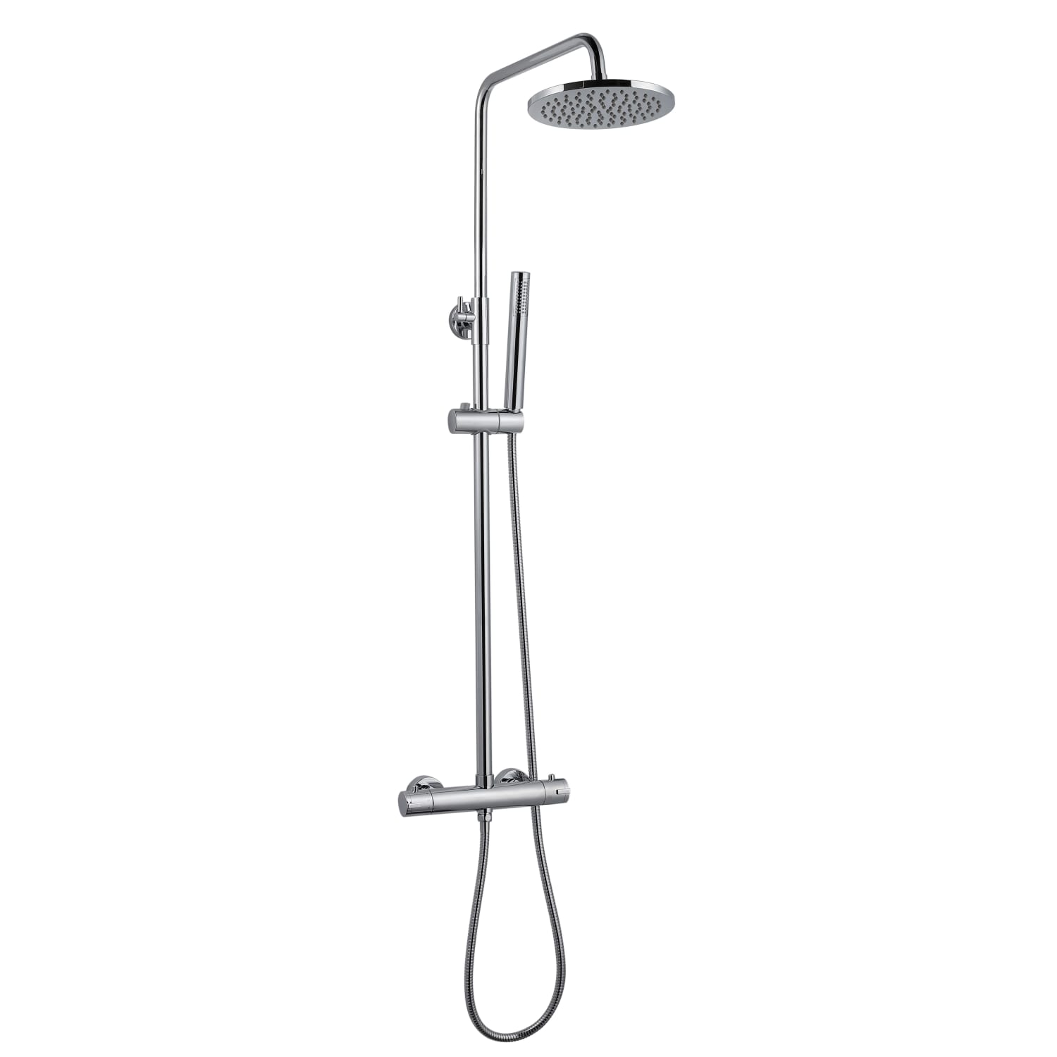 Mille Dusjvegg 120x200 cm Sort 8mm herdet glass