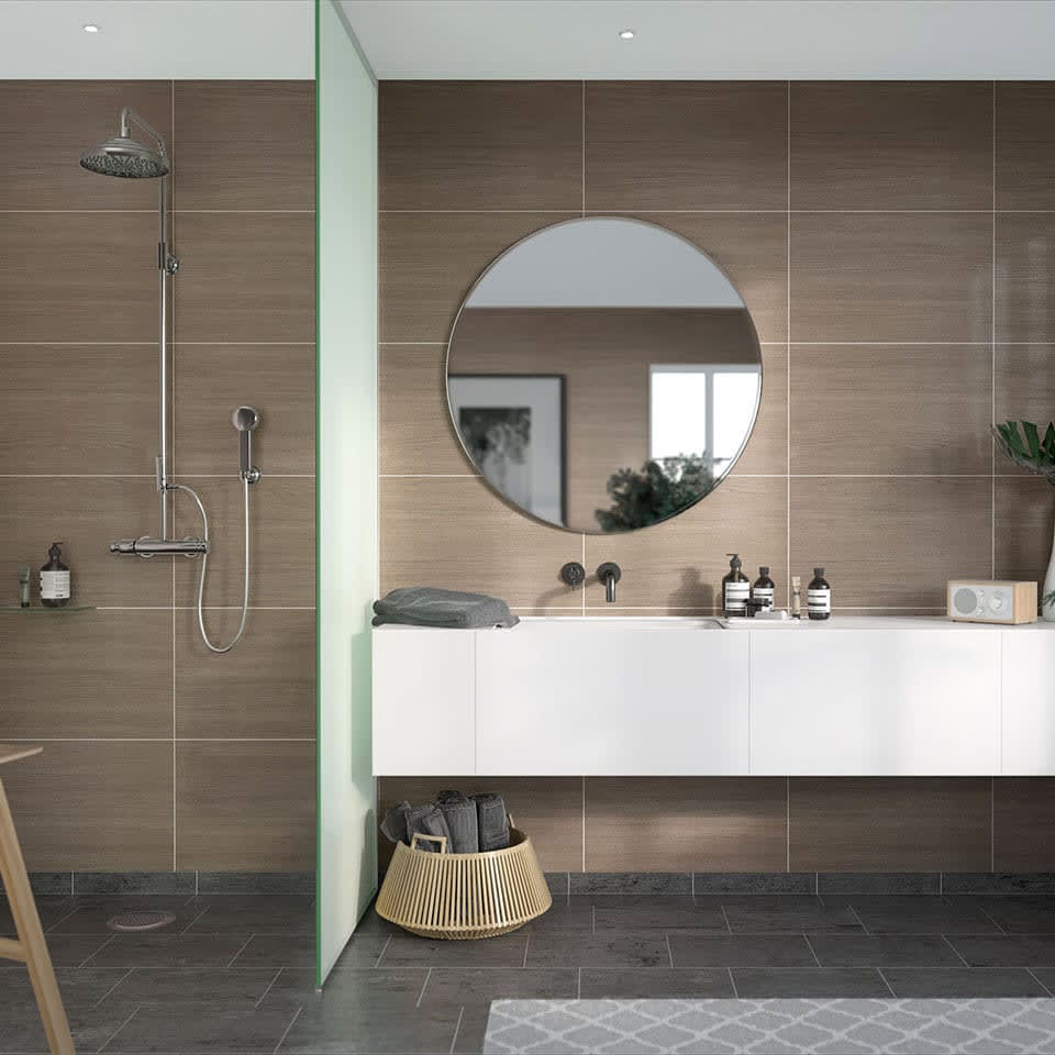 Fibo Marina Grey 60X40 Baderomsplate