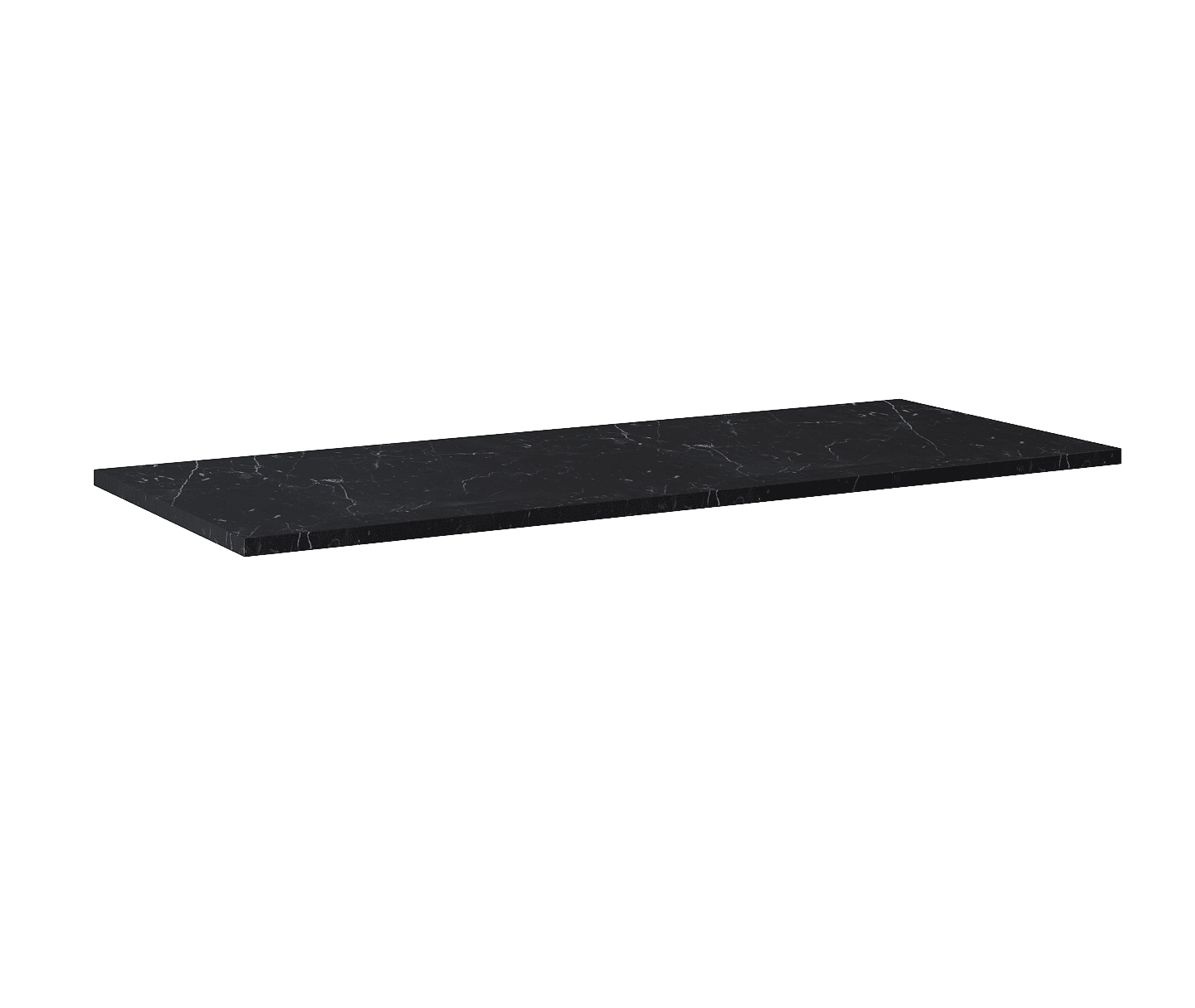 Kompositt benkeplate 120 cm Sort marmor