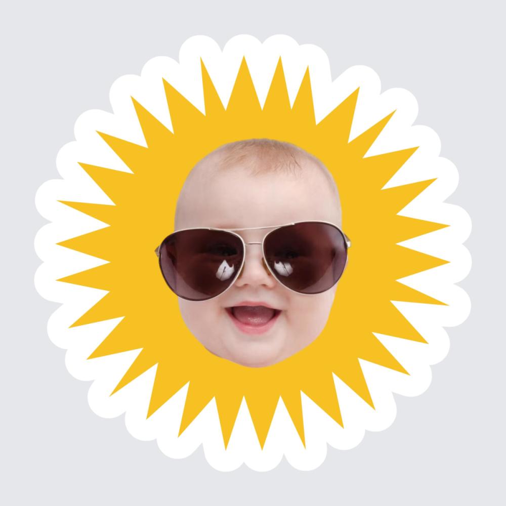 Custom Baby's Face Stickers for Supplies | Rileyprint