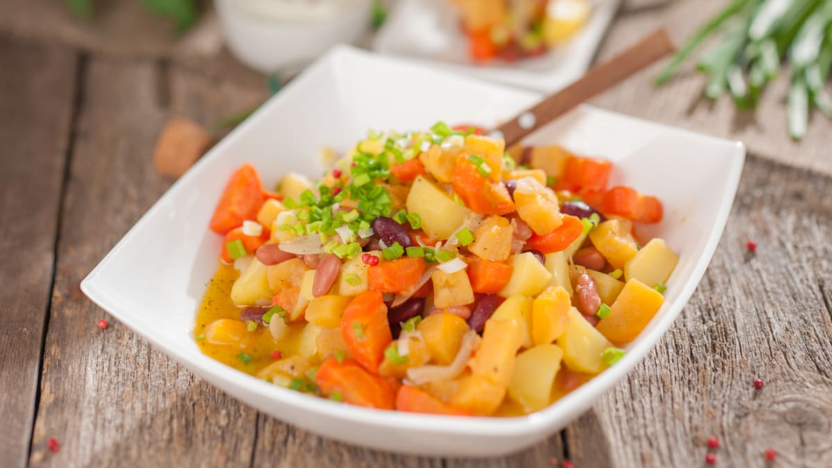 Dārzeņu un pupiņu sautējums - RIMI