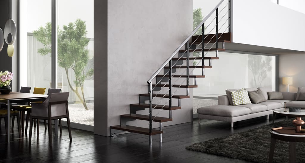 Scala autoportante in acciaio - Rintal