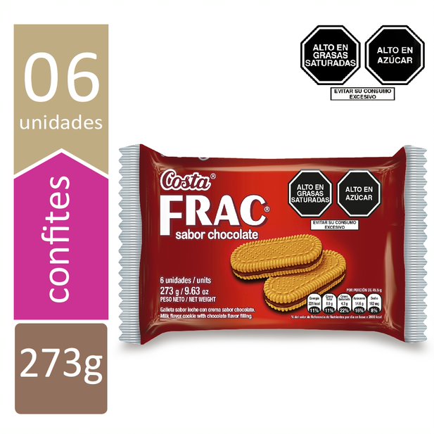 GALLETA FRAC CHOCOLATE 6x45.5 GR