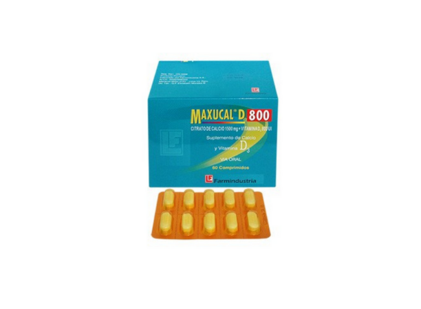 MAXUCAL D 800 COMPRIMIDOS X 60