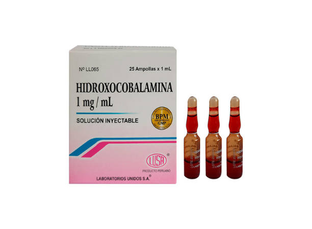 HIDROXOCOBALAMINA 1MG/ML INY.