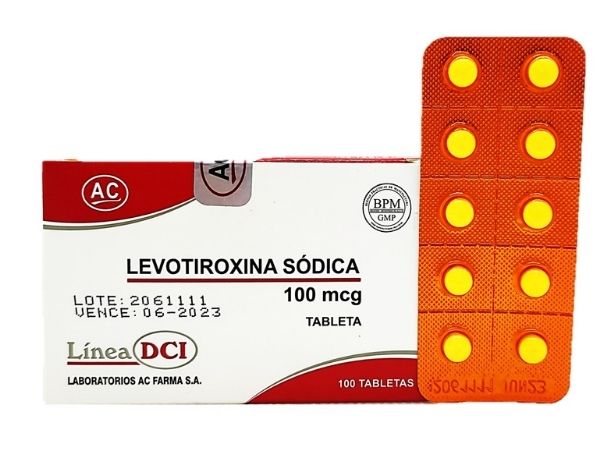 LEVOTIROXINA 100MG CAJA X 100 TABLETAS