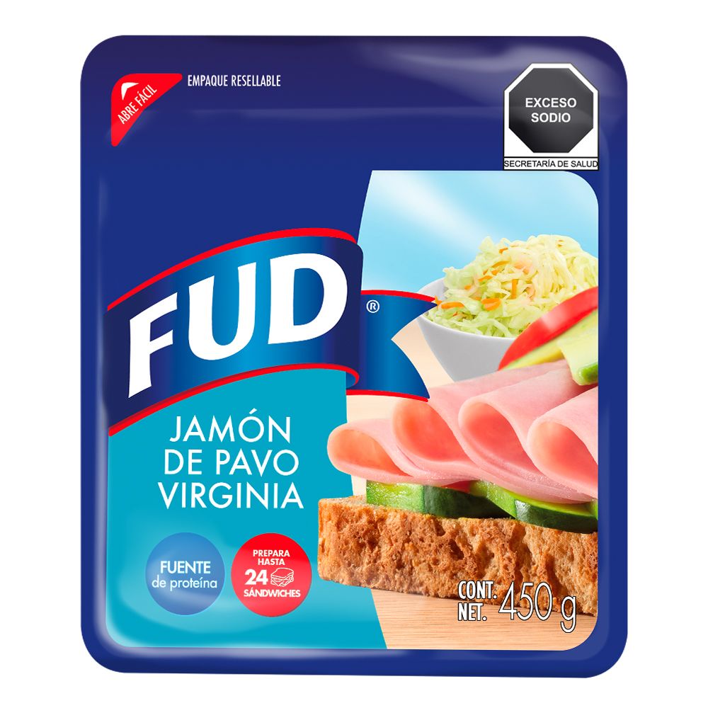 Jamón de Pavo Fud Virginia 450 g