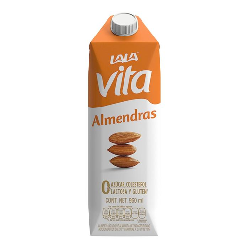 Leche Lala Soy Vita Almendras Sin Azúcar 960 ml