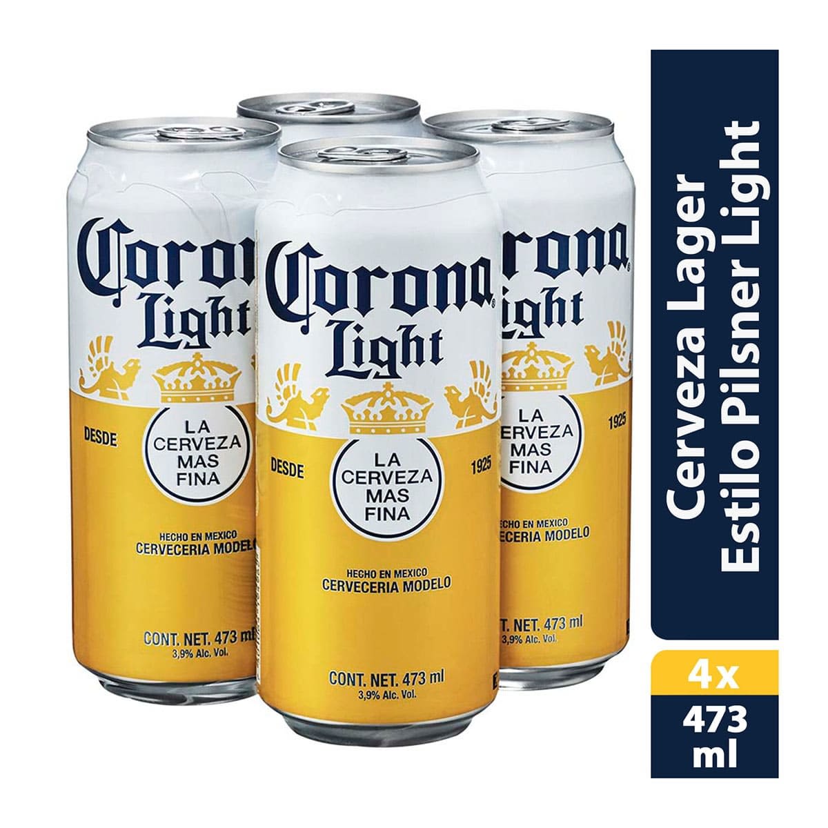 Corona Lg Laton 4 Pack 473