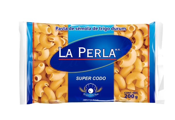 Pasta para sopa La Perla Codo Mediano 200g