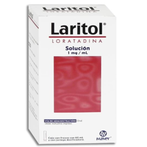 LARITOL SOLUCIÓN FCO. 60 ML. 1 MG/1 ML. Loratadina (Sol. Oral) (DF)