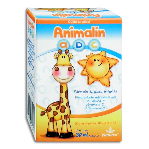ANIMALIN A-D-C Sol. Gotas 30 ML. 1333 UI-35 MG-400 UI/1 ML. Vitaminas ...