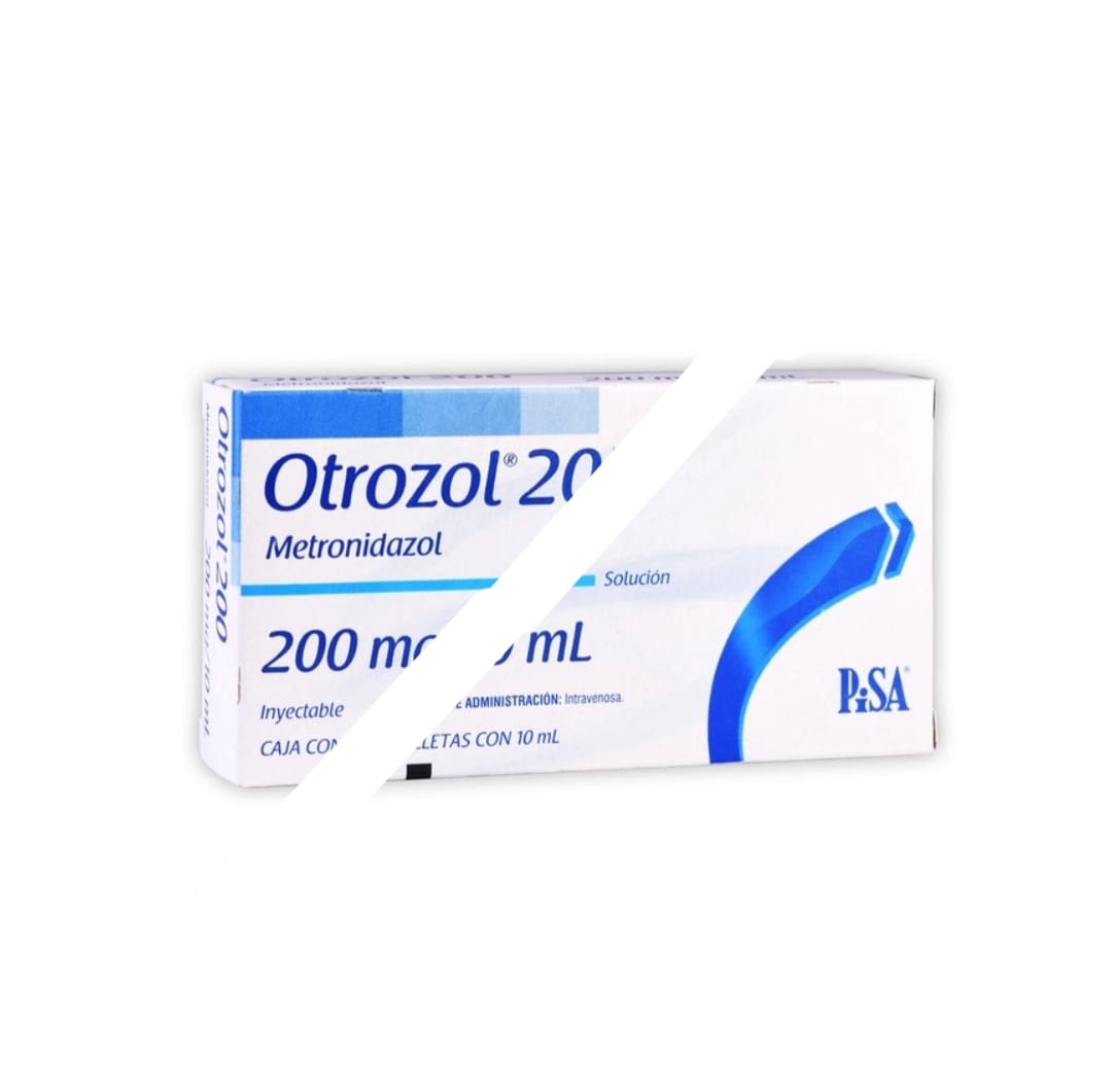 OTROZOL 200 Sol. Iny. 2 AMPTAS. 200 MG/10 ML. Metronidazol (Solución ...