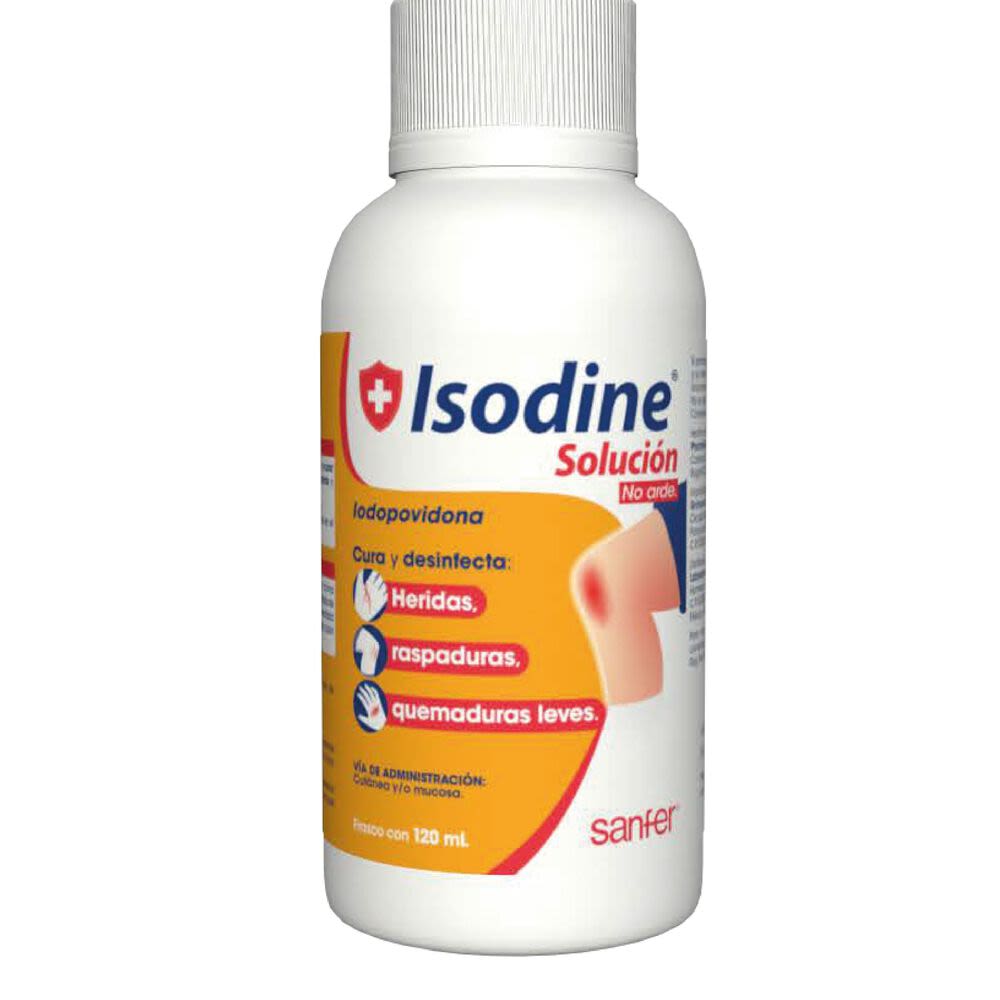 ISODINE SOLUCI N Antis ptica T pica FCO 120 ML 10 G 100 ML ISODINE SOLUCI N Antis ptica T pica FCO 120 ML 10 G 100 ML