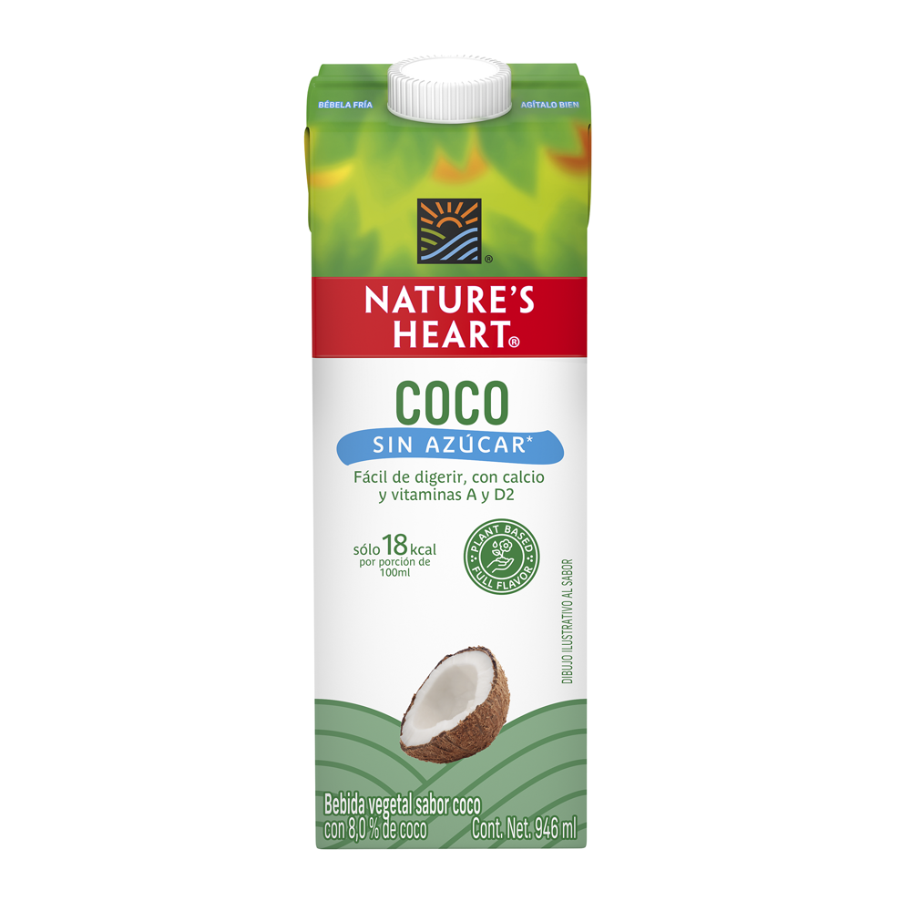 Bebida Natures Heart Coco S/Azucar 946 Ml