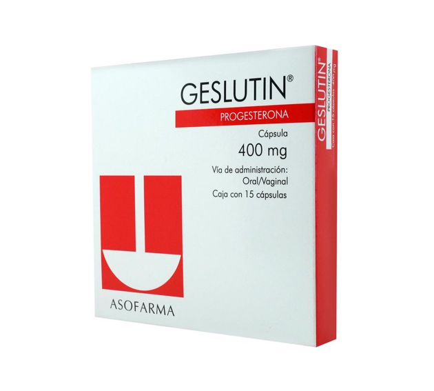 GESLUTIN 400MG - CAP 15. Progesterona
