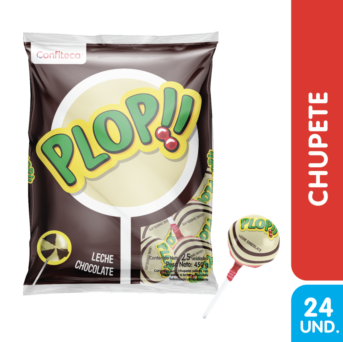 PLOP LECHE CHOCOLATE 24X28 RV1
