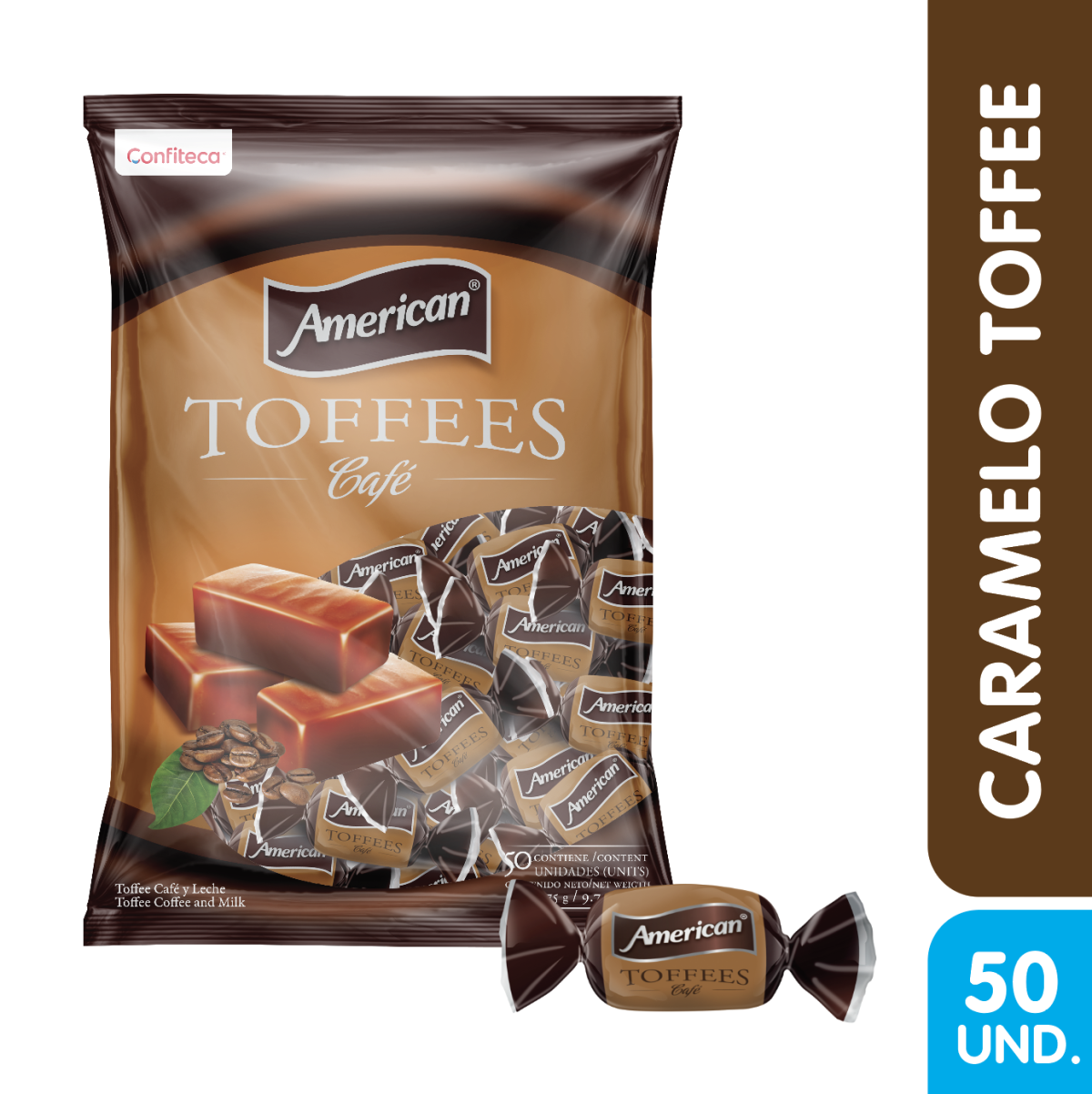 AMERICAN TOFFEE CAFE LECHE 50X35 RV1